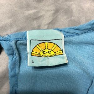 C&C California | Tops | Blue Vneck Tank Top Cc California | Poshmark